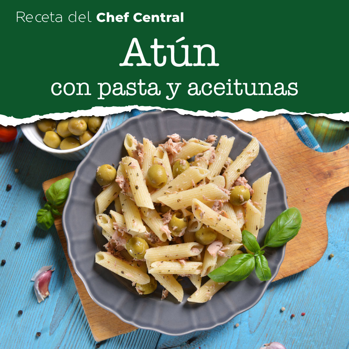 Receta: Atún Con Pasta Y Aceitunas Fácil Y Rápido – Central a Domicilio