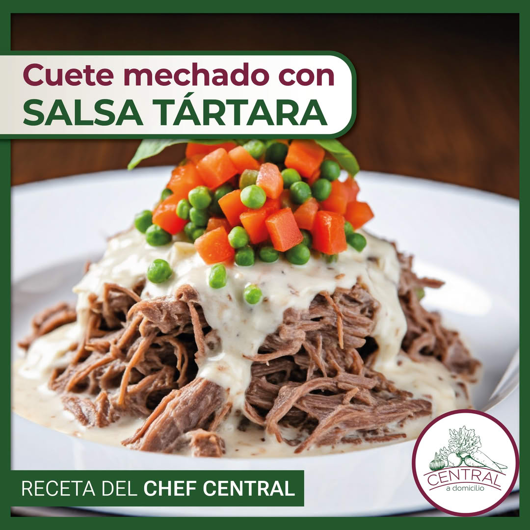 Receta: Cuete Mechado Con Salsa Tártara Fácil Y Rápido – Central a ...