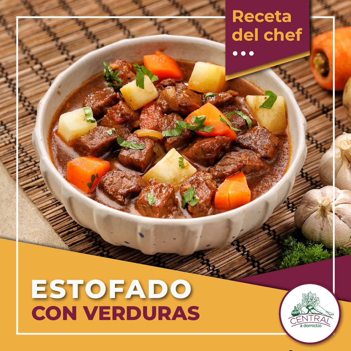Receta: Estofado Con Verduras Fácil Y Rápido – Central a Domicilio