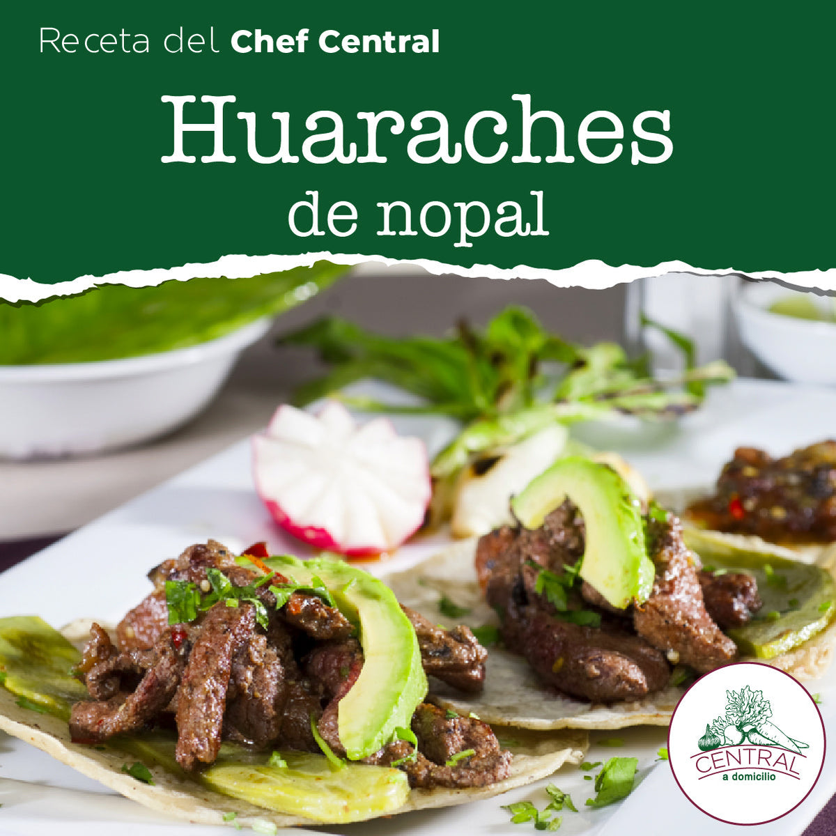 Receta: Huaraches De Nopal Fáciles Y Rápidos – Central a Domicilio