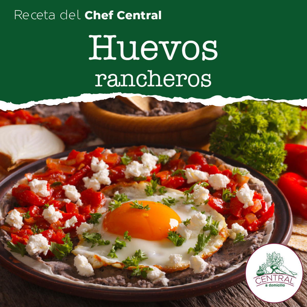 Receta: Huevos Rancheros Fáciles Y Rápidos – Central a Domicilio