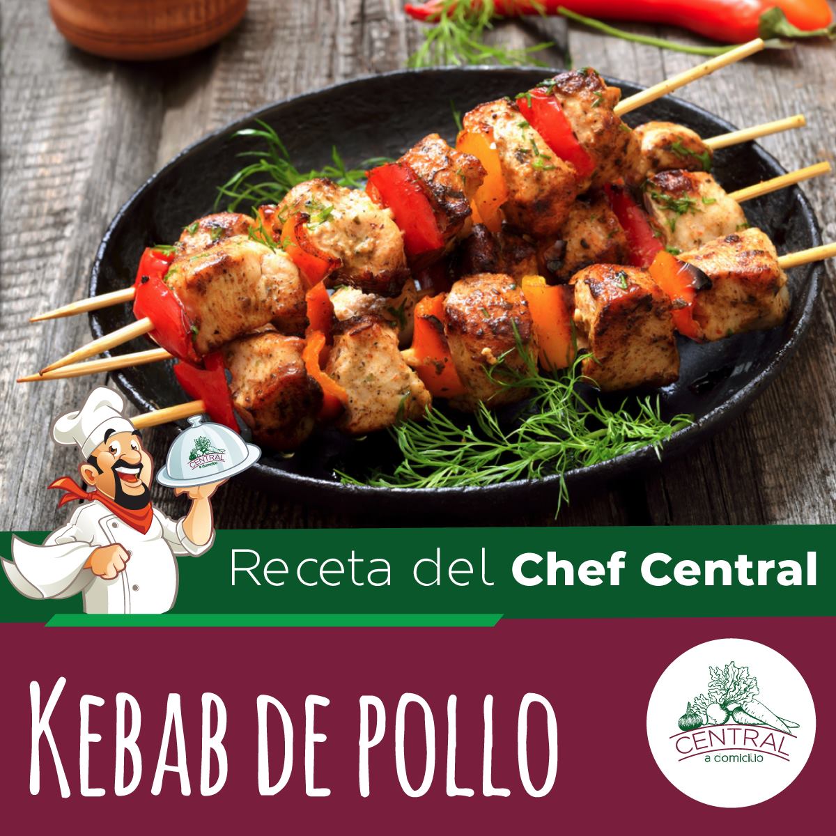 Receta: Kebab De Pollo Fácil Y Rápido – Central a Domicilio