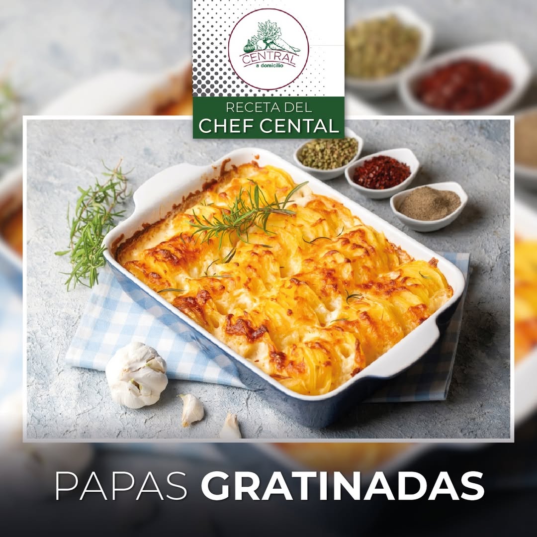 Receta: Papas Gratinadas Fáciles Y Rápidas – Central a Domicilio