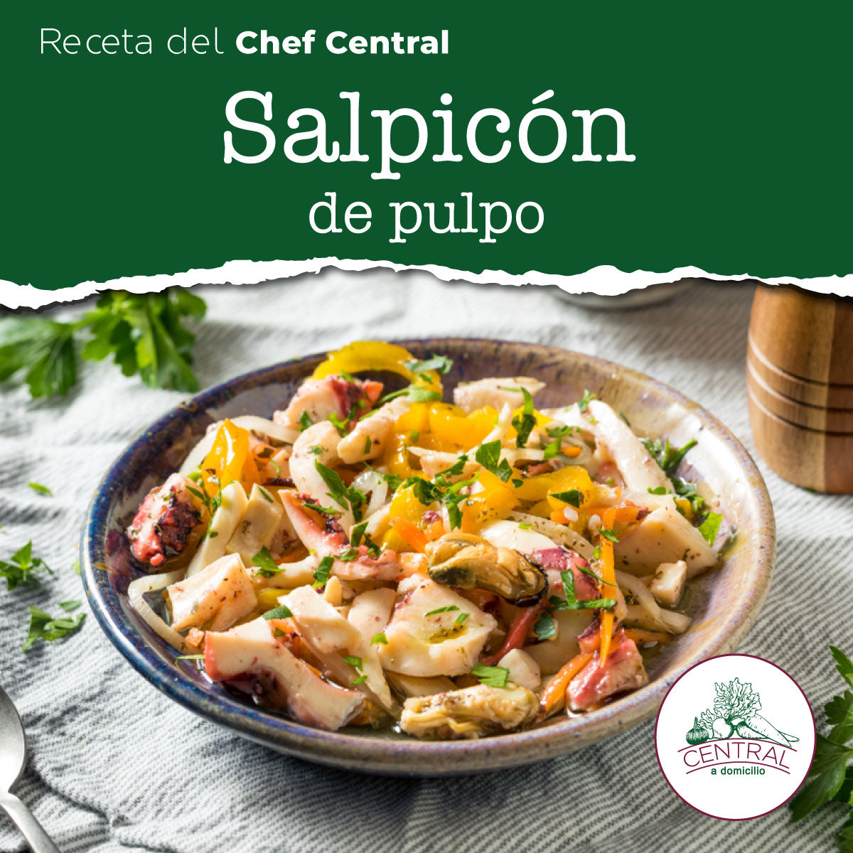 Receta: Salpicón De Pulpo Fácil Y Rápido – Central a Domicilio