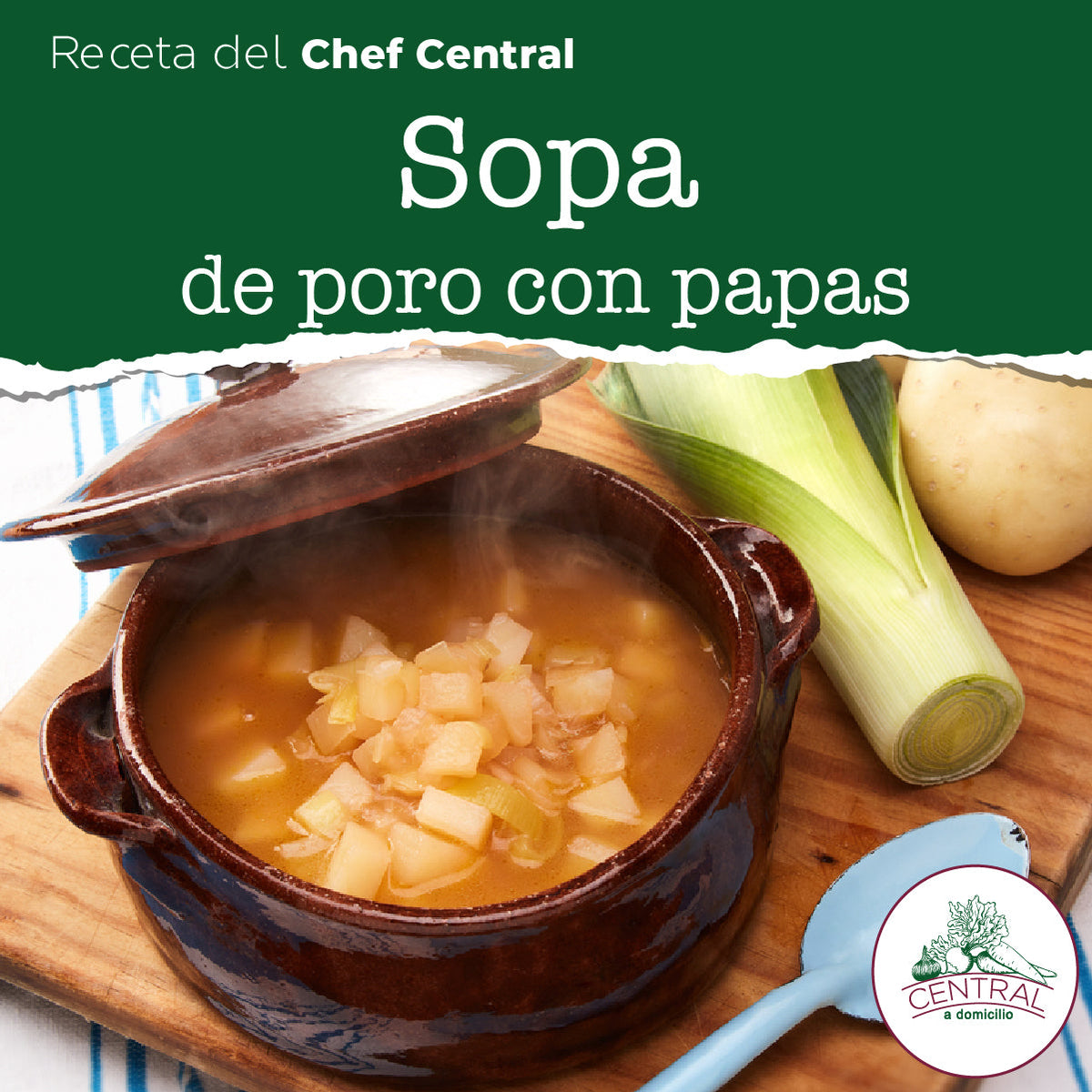 Receta: Sopa De Poro Con Papas Fácil Y Rápida – Central a Domicilio